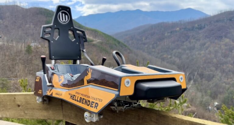 Hellbent on Anakeesta's Hellbender Mountain Coaster - Smoky Mountain ...
