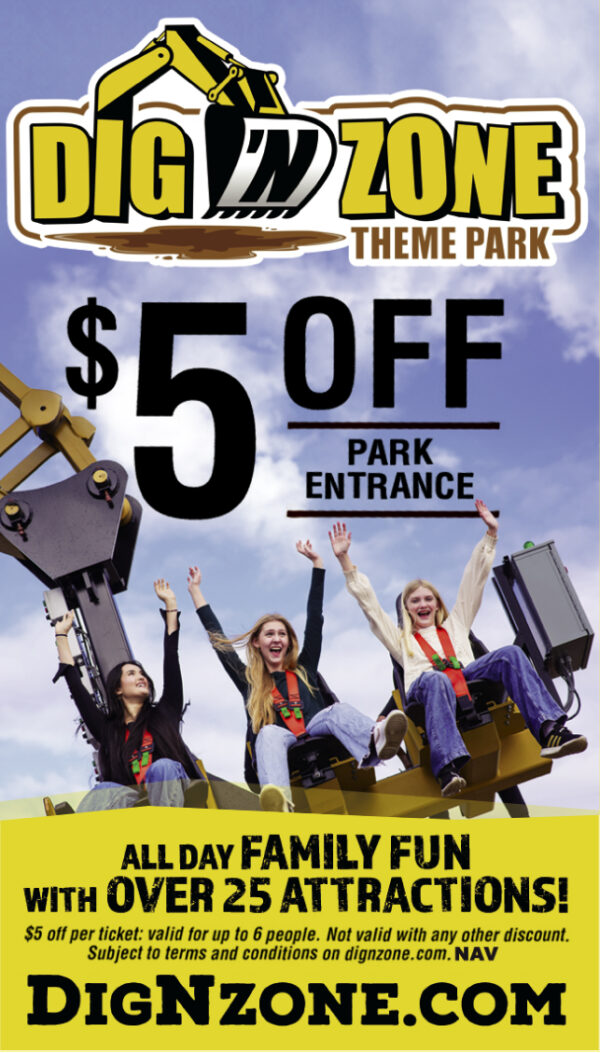 Dig'N Zone Theme Park - Smoky Mountain Navigator - Coupons and Things ...