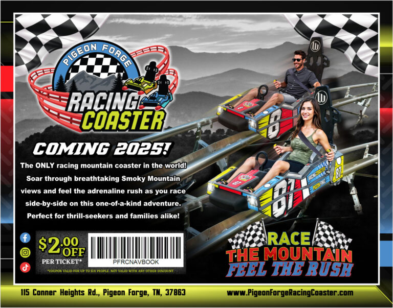 Pigeon Forge Racing Coaster - Smoky Mountain Navigator - Coupons and ...